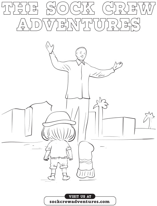 Free-Sara and Kofi's African Safari Adventure Coloring Page – Sock Crew ...
